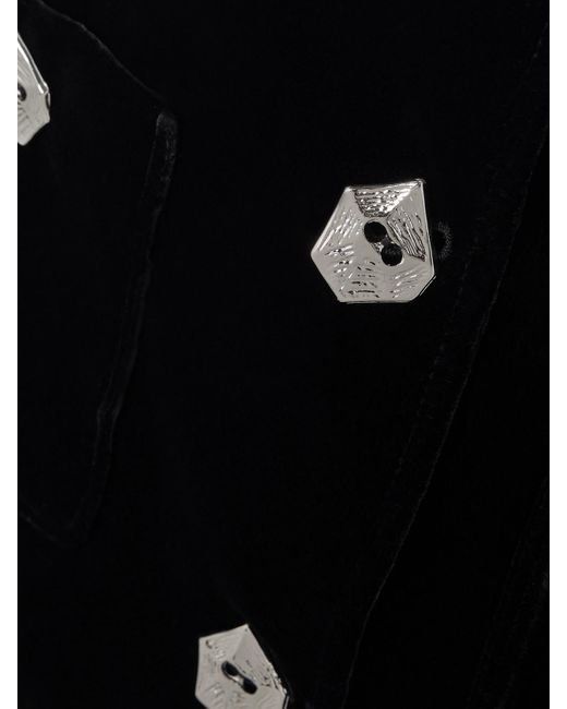 Violante Nessi Kelly Velvet Jacket in Black | Lyst UK