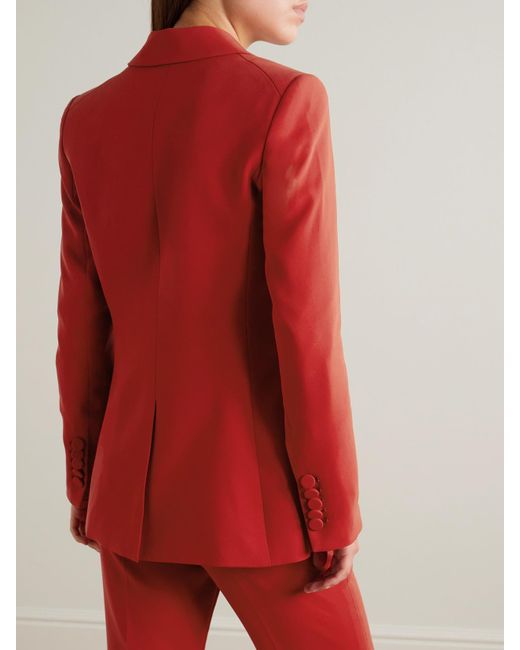 Veronica Beard Long And Lean Dickey Crepe Blazer in Red | Lyst