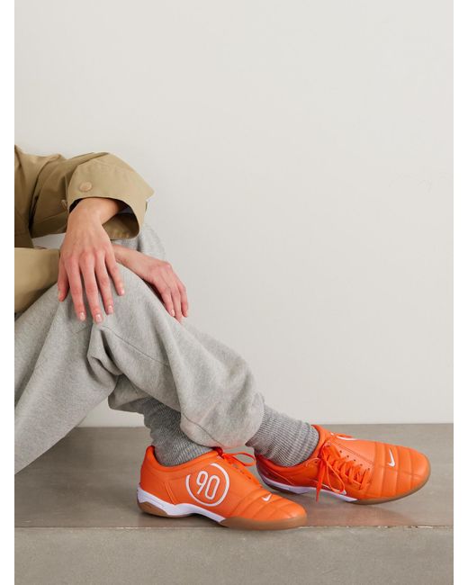 Nike Total 90 Quilted Sneakers in Orange | Lyst