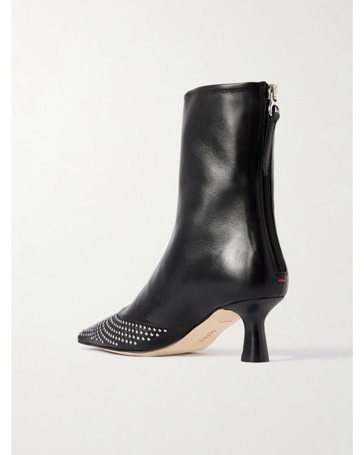 Aeyde Sila Studded Leather Ankle Boots in Black | Lyst UK