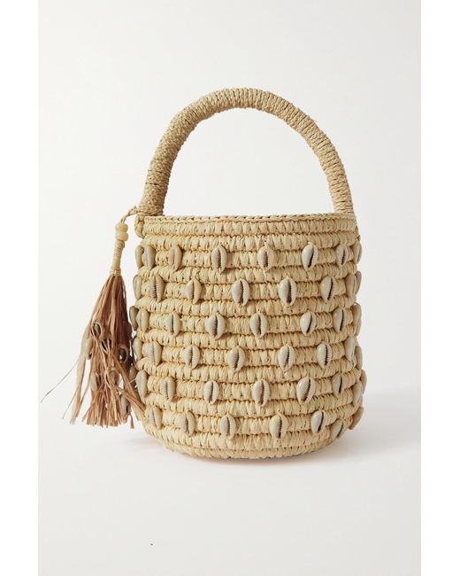 Alanui Irie Shell-embellished Woven Straw Tote - Lyst