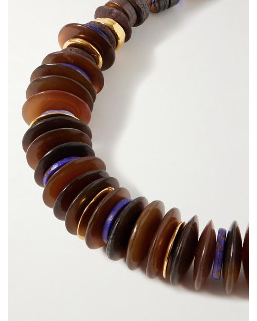 Lizzie Fortunato Amaranth-Plated, Multi-Stone And Horn Necklace in ...