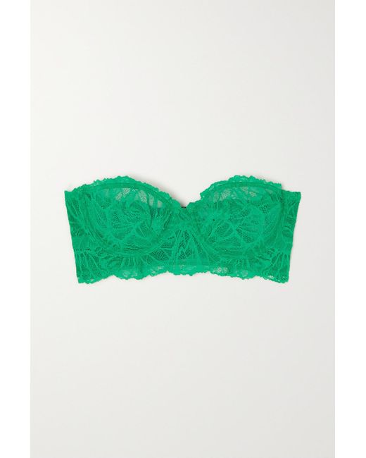 Dora Larsen + Net Sustain Mia Strapless Recycled-lace Underwired Bra in ...