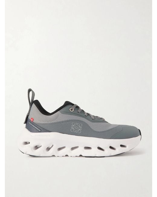 Loewe On Cloudtilt 2.0 Stretch Recycled-Knit Sneakers in Gray | Lyst