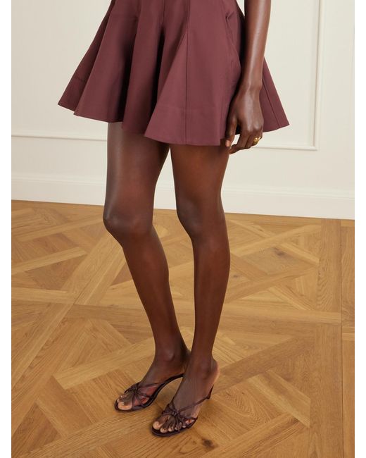 Neous Motha Satin Sandals in Natural | Lyst UK