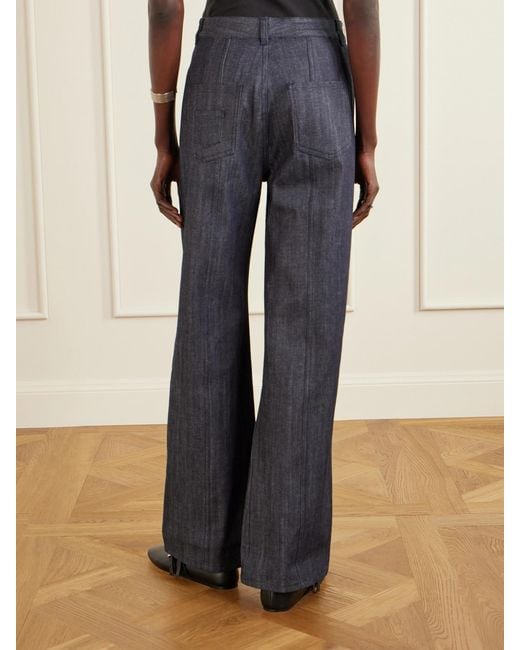 Cecilie Bahnsen Cbcarmela High-Rise Wide-Leg Jeans in Blue | Lyst UK