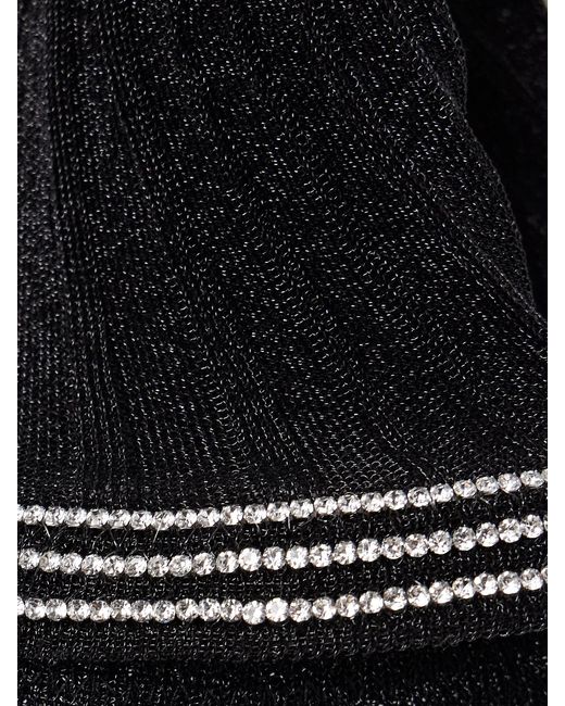 Jonathan Simkhai Maebry Crystal-Embellished Metallic Ribbed-Knit Top in ...
