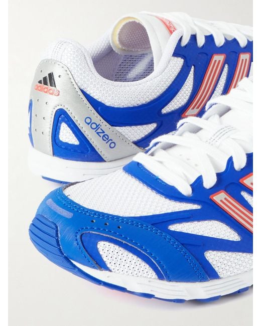 adidas Originals Adizero Pr Rubber-Trimmed Mesh Sneakers in Blue | Lyst