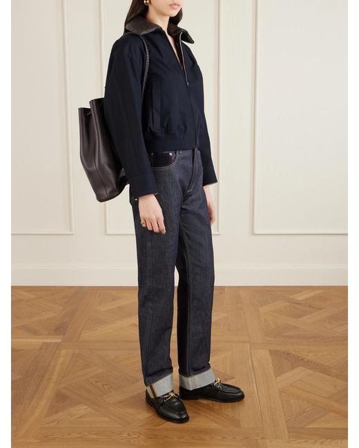 Bottega Veneta Andiamo Leather Backpack in Black | Lyst