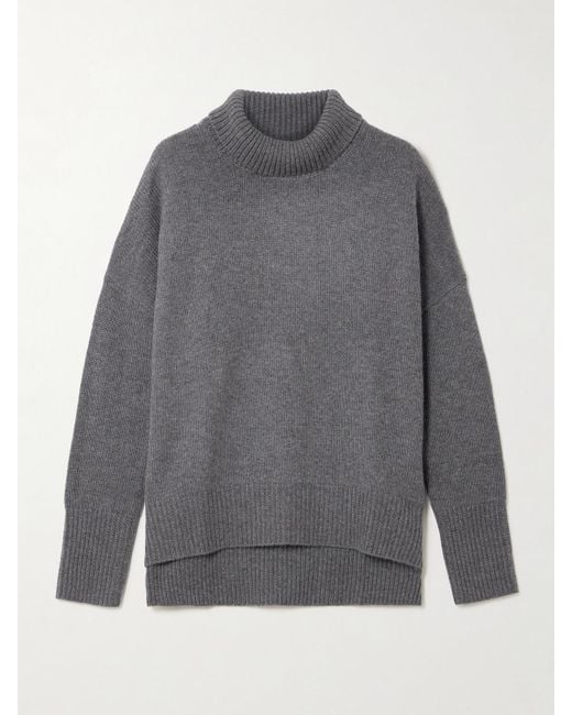 Lisa Yang Heidi Cashmere Turtleneck Sweater in Grey | Lyst UK