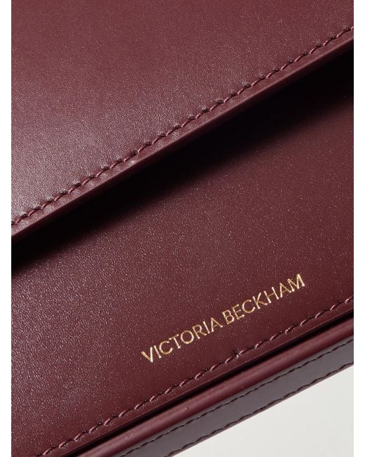 Victoria Beckham Dorian Pocket Leather Shoulder Bag in Red | Lyst UK
