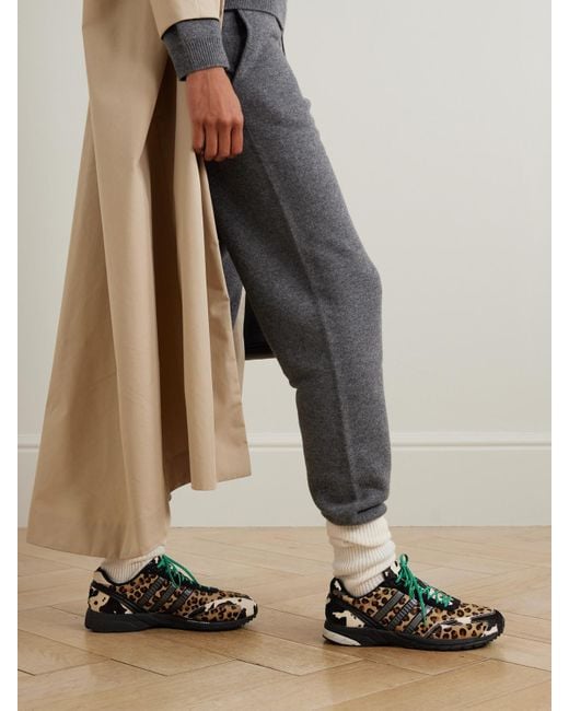 adidas Originals Adizero Adios Og Brushed-Suede And Rubber-Trimmed Pony ...