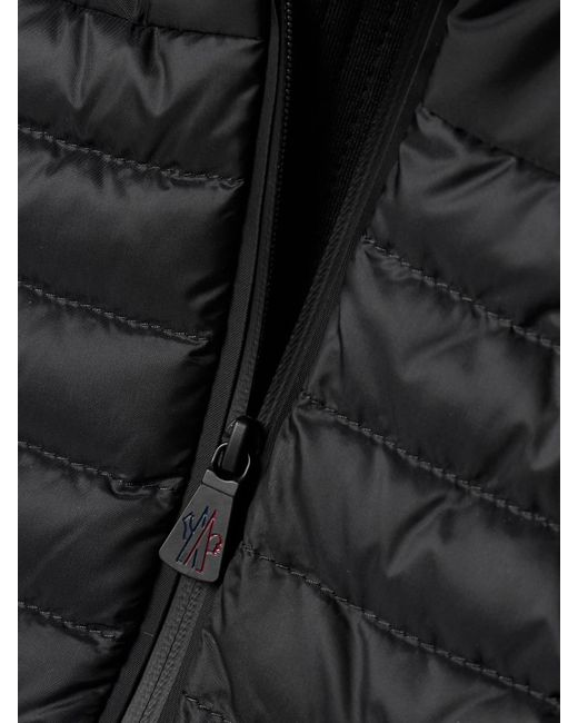 Moncler Power Grid Paneled Polartec Jersey And Quilted Shell Down Base ...