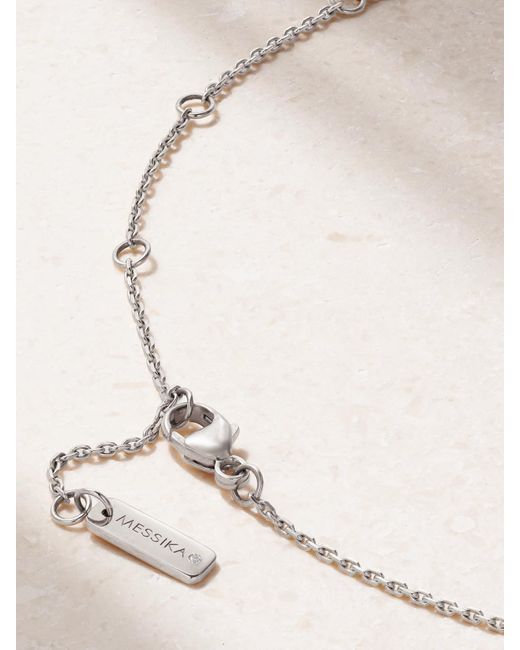 Messika Move 18-Karat Diamond Necklace in Natural | Lyst
