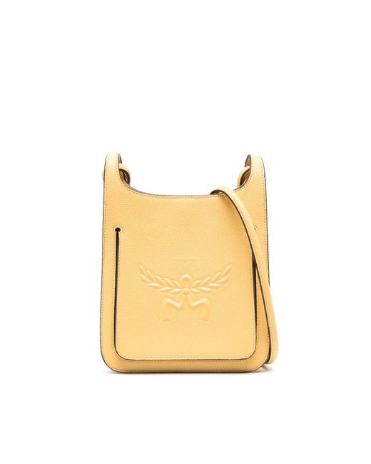 MCM Bag in Yellow | Lyst
