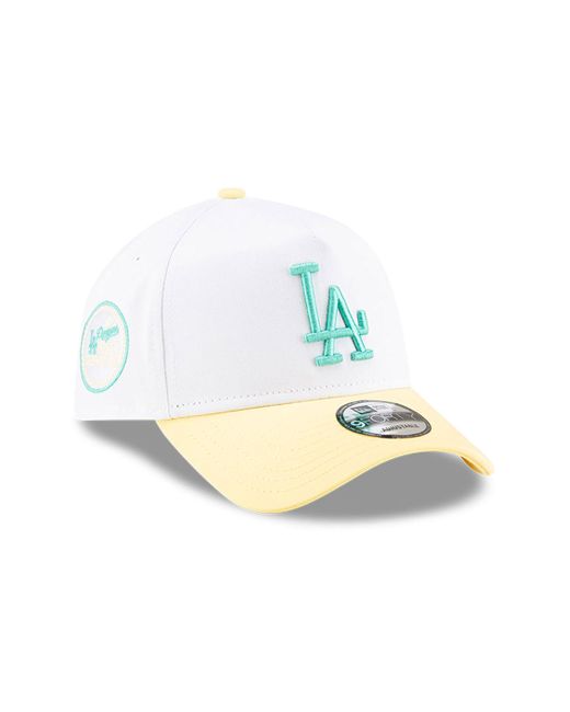 KTZ La Dodgers Mlb Pastel 9forty A-frame Adjustable Cap in White for ...