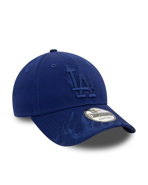 KTZ La Dodgers Mlb Flame Dark 9forty Adjustable Cap in Blue for Men ...