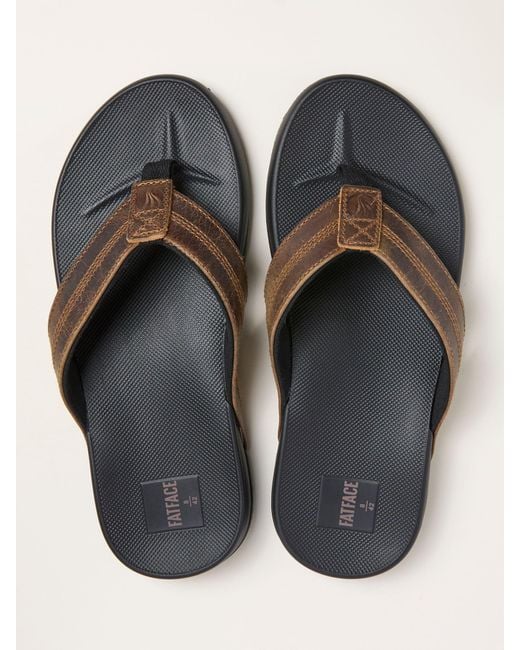 FatFace Fatface Burke Flip Flop in Black for Men | Lyst UK