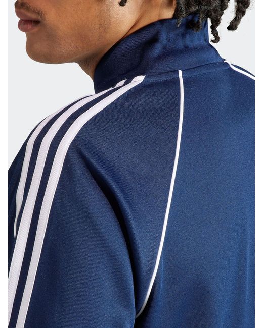adidas Originals Adicolor Classics Super Star Track Top in Blue for Men ...