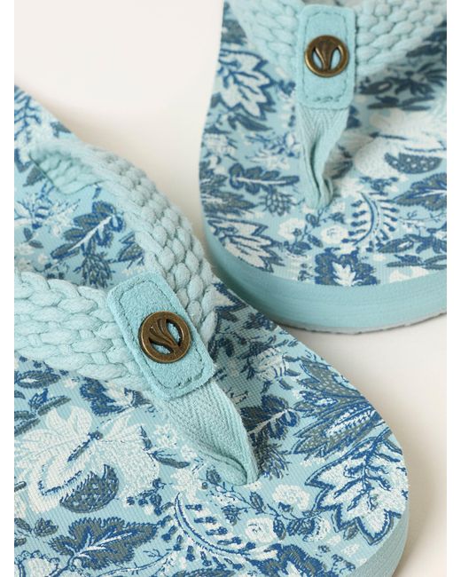 FatFace Fatface Bay Moulded Flip Flop in Blue | Lyst UK