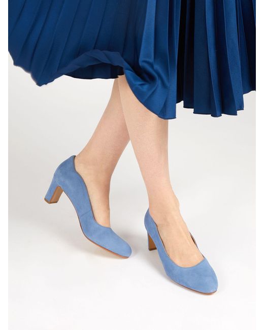 Jones Bootmaker Zoey Leather Court Shoes in Blue | Lyst