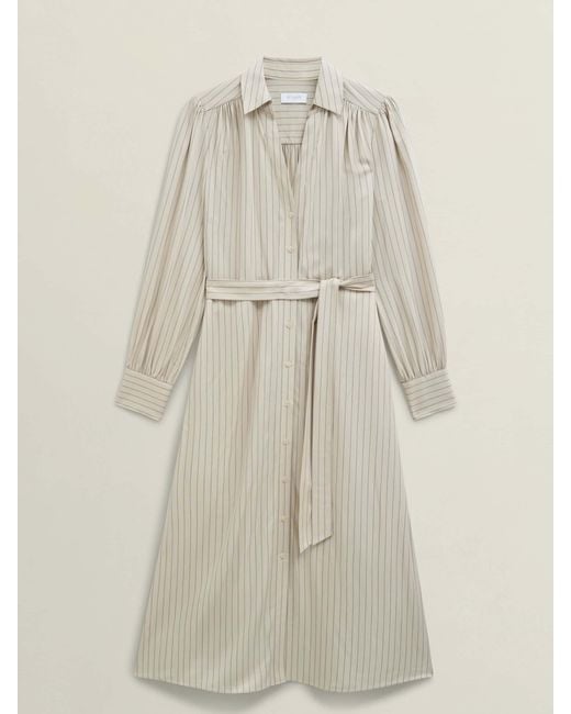 Hobbs Eleanor Dress in Natural | Lyst