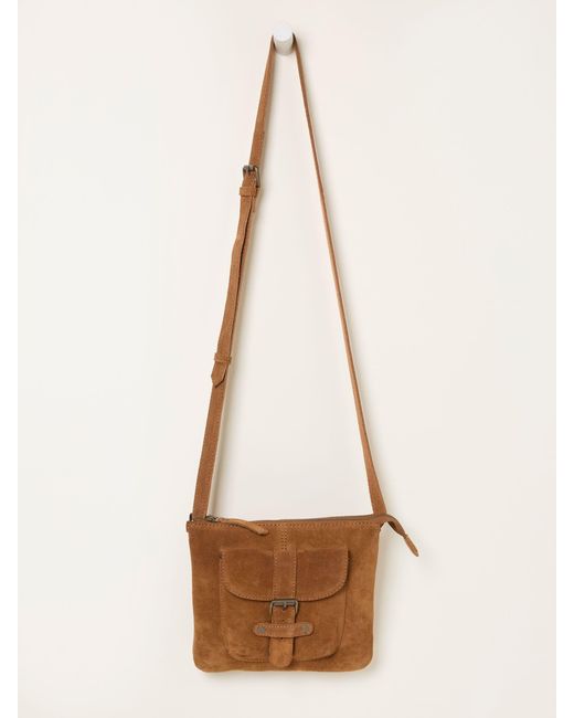 FatFace Fatface Libby Suede Crossbody Bag in Brown | Lyst UK