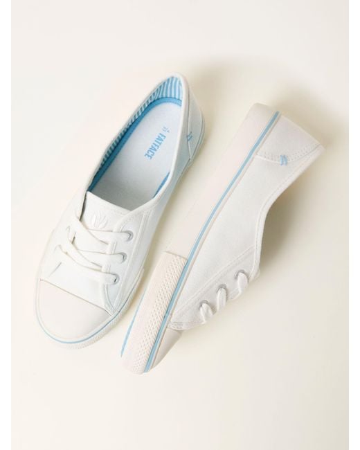 FatFace Fatface Suzie Ballet Trainer in Natural | Lyst UK