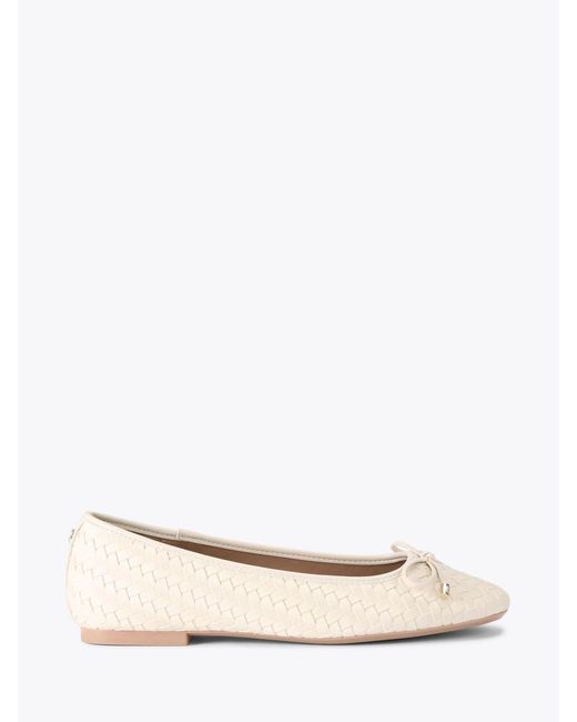 Carvela Kurt Geiger Lucca Ballerina Pumps in Natural | Lyst