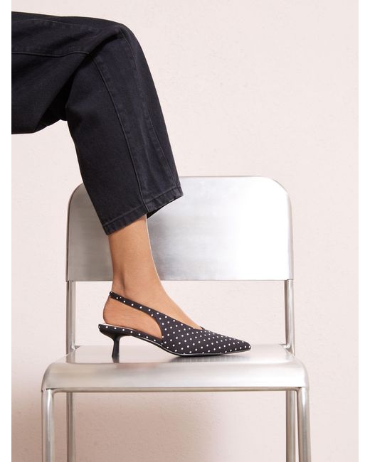 Friends Like These Slingback Mid Heel Stiletto Smart Court Shoes in ...