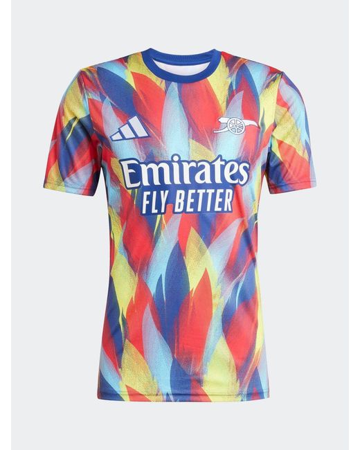 adidas Arsenal 25/26 Pre Match Football Shirt in Blue for Men | Lyst