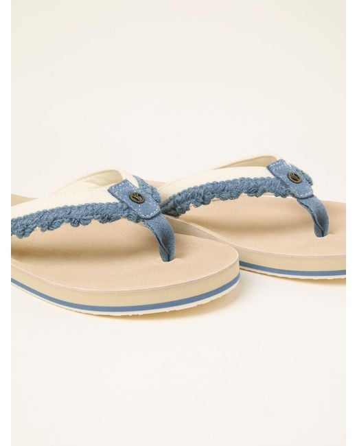 FatFace Fatface Somerton Flip Flop in Natural | Lyst UK