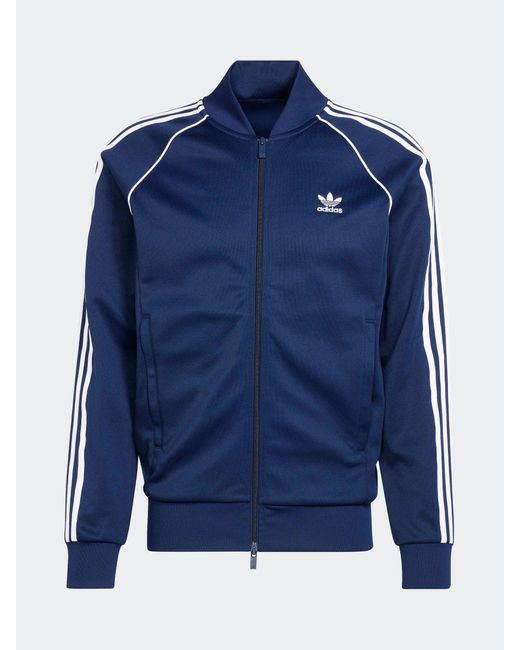 adidas Originals Adicolor Classics Super Star Track Top in Blue for Men ...