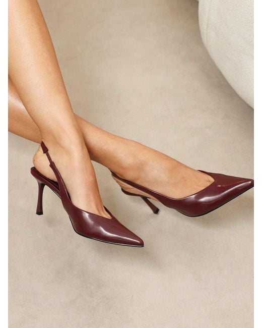 SIMMI Layana Slingback Court Shoes in Natural | Lyst