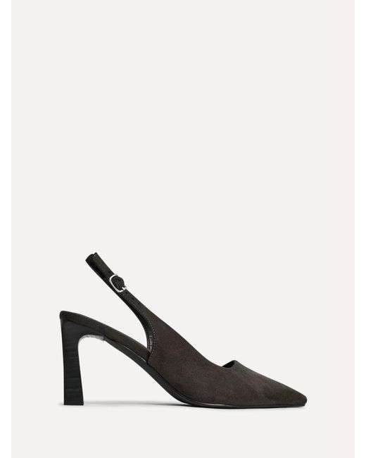 Linzi Saint Slingback Stacked Heel Courts in Gray | Lyst