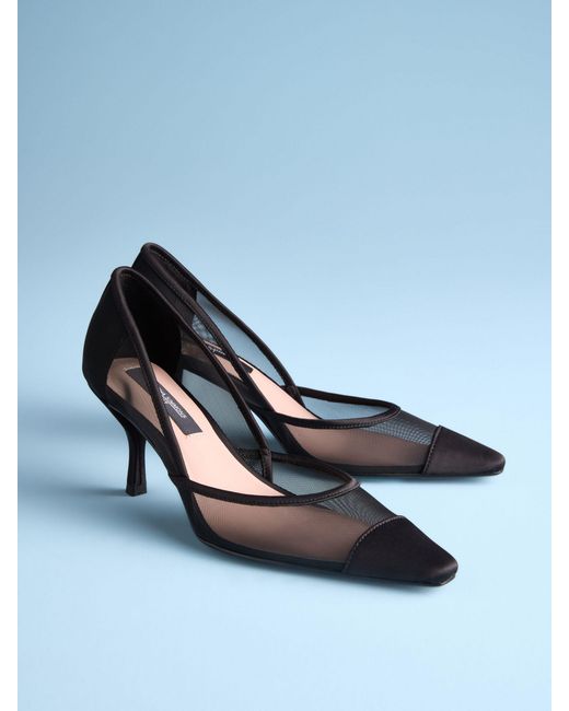 Next Tabitha Simmons X Mary Grace Leather Chisel Toe Court Heels in ...
