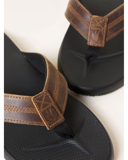 FatFace Fatface Burke Flip Flop in Black for Men | Lyst UK