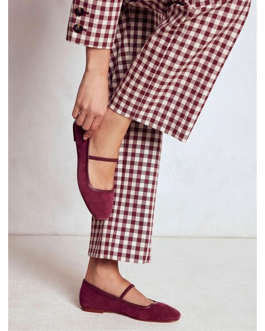 Boden Thea Mary Jane Ballet Flats in Pink | Lyst