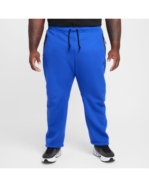 Nike 'Tech Fleece Open-Hem Pants in Blue for Men | Lyst