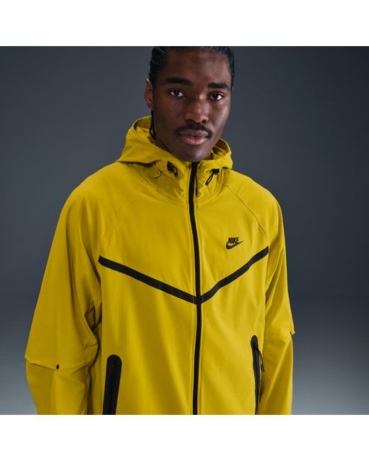 Nike Tech Woven Jacket in Yellow for Men | Lyst