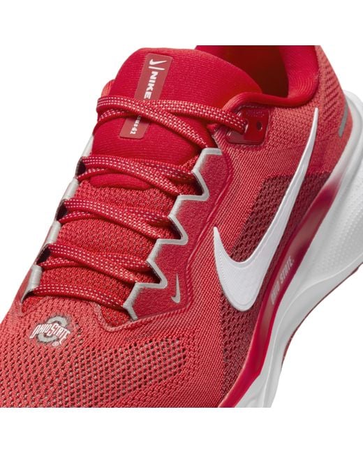 Nike Ohio State Pegasus 41 College Road Running Shoes in Red for Men | Lyst
