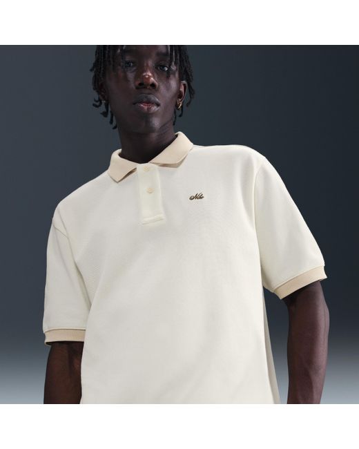 Nike Life Heavyweight Polo in Blue for Men | Lyst