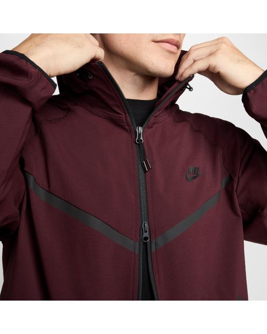 Nike Tech Woven Jacket in Red for Men | Lyst