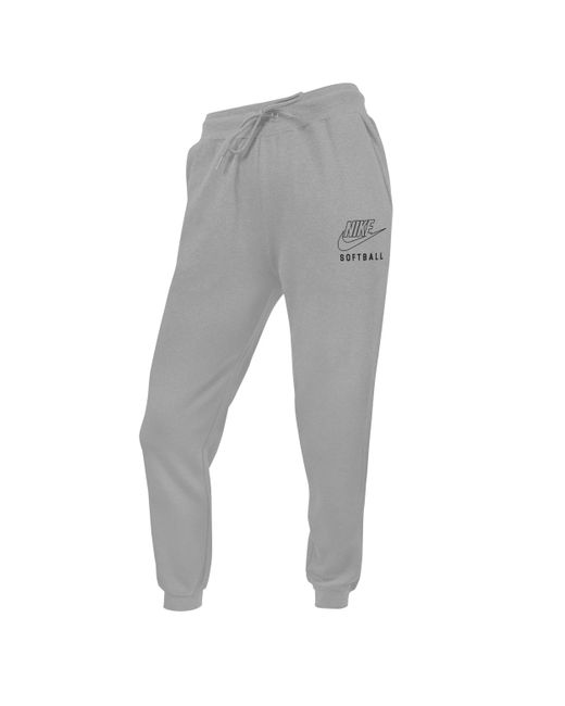 Nike Swoosh Softball Varsity Fleece Jogger Pants in Gray | Lyst