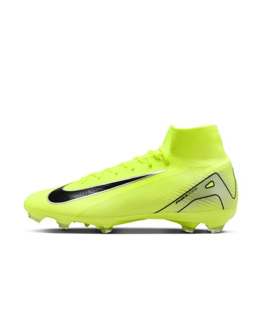 Nike Mercurial Superfly 10 Pro Fg High-Top Football Boot in Yellow for ...