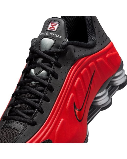 Nike Shox R4 Shoes in Red for Men | Lyst