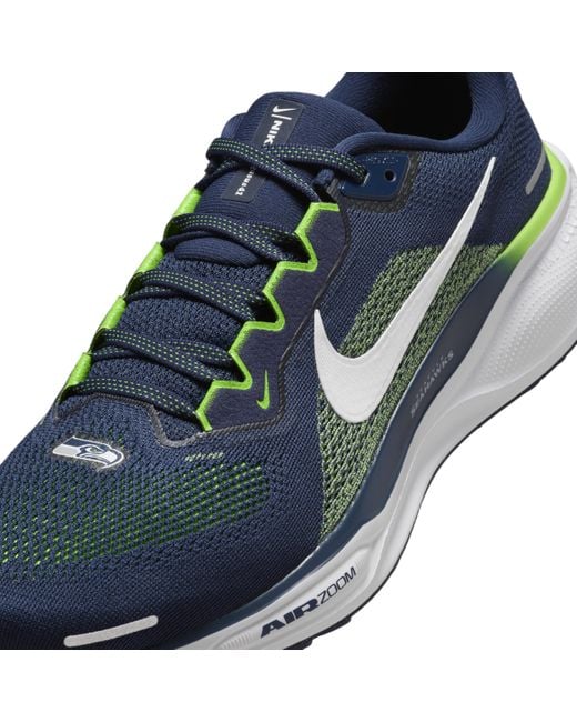 Nike Pegasus 41 Nfl Seattle Seahawks Road Running Shoes in Blue for Men ...