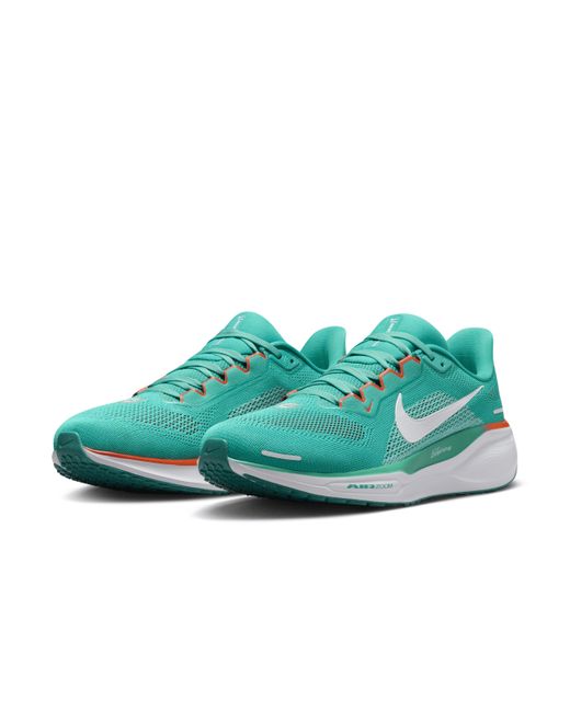 Nike Pegasus 41 Nfl Miami Dolphins Road Running Shoes in Green for Men ...
