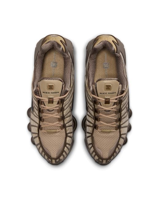 Nike Shox Tl Shoes in Brown | Lyst
