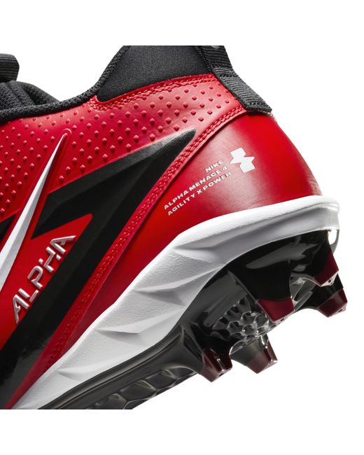 Nike Alpha Menace 4 Varsity Football Cleats in Red for Men | Lyst